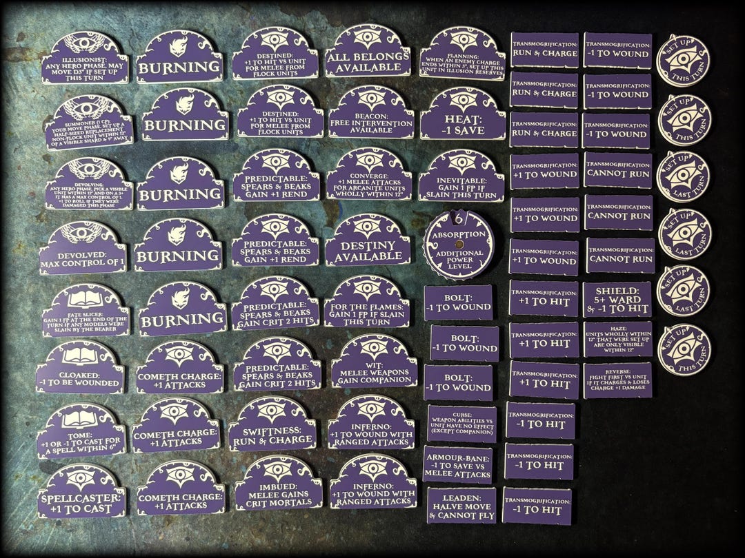 Lords of Fate AoS 4th Edition Token Set - Etsy Österreich