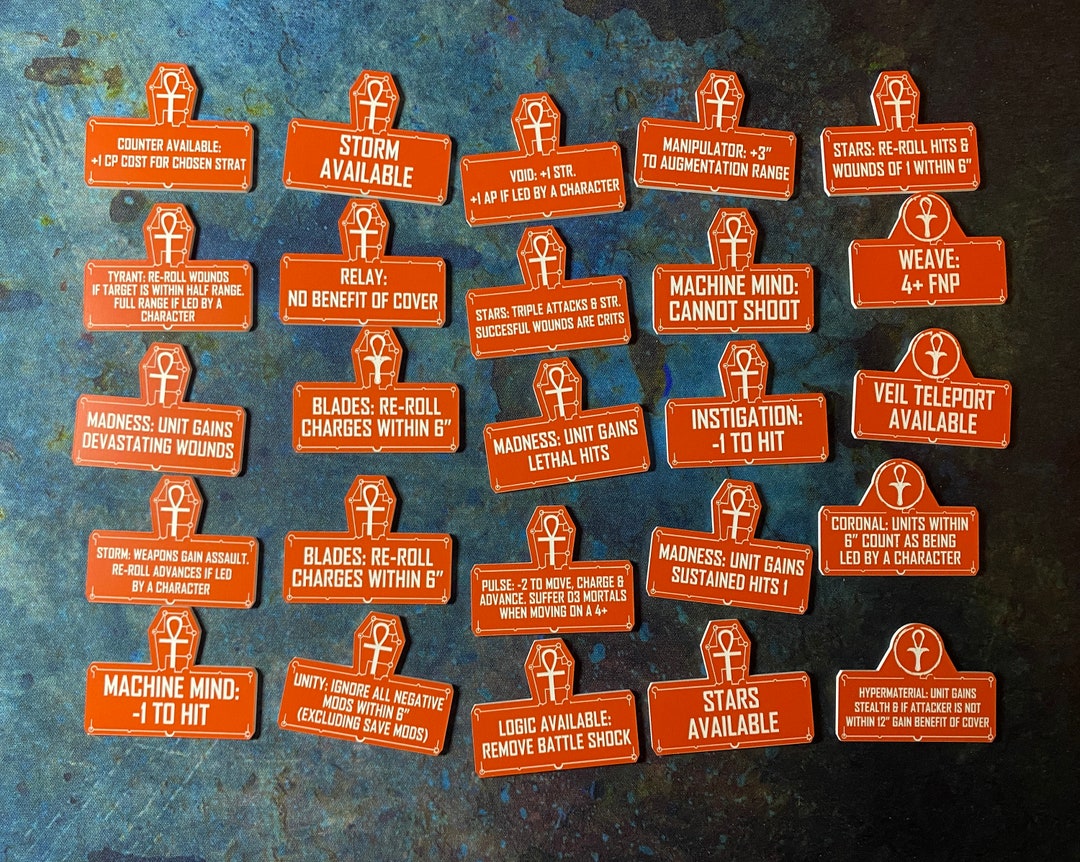 Android Dynasties 10th Edition 40k Token Set - Etsy