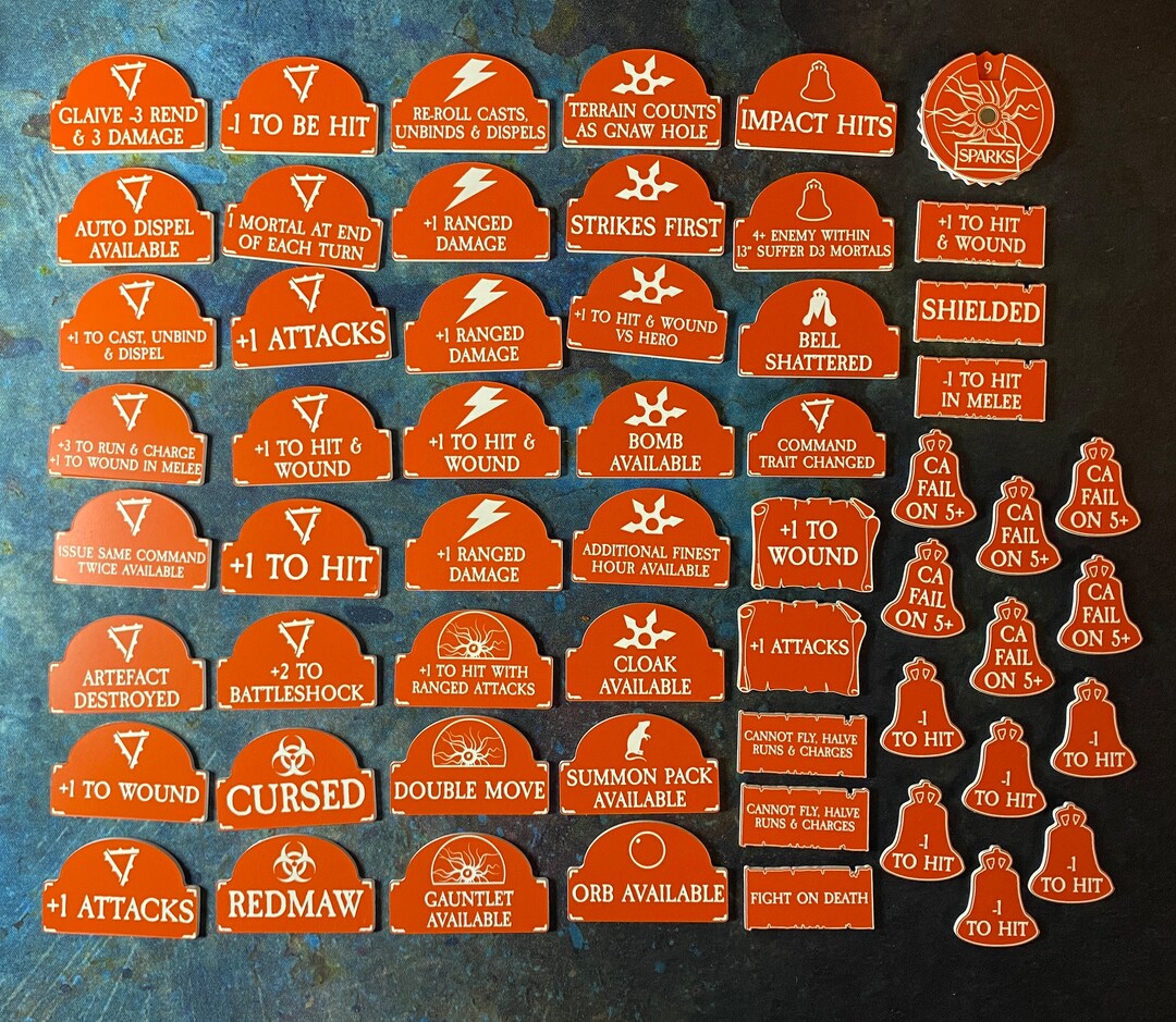 Ratmen Aos 3rd Edition Acrylic Gaming Tokens - Etsy