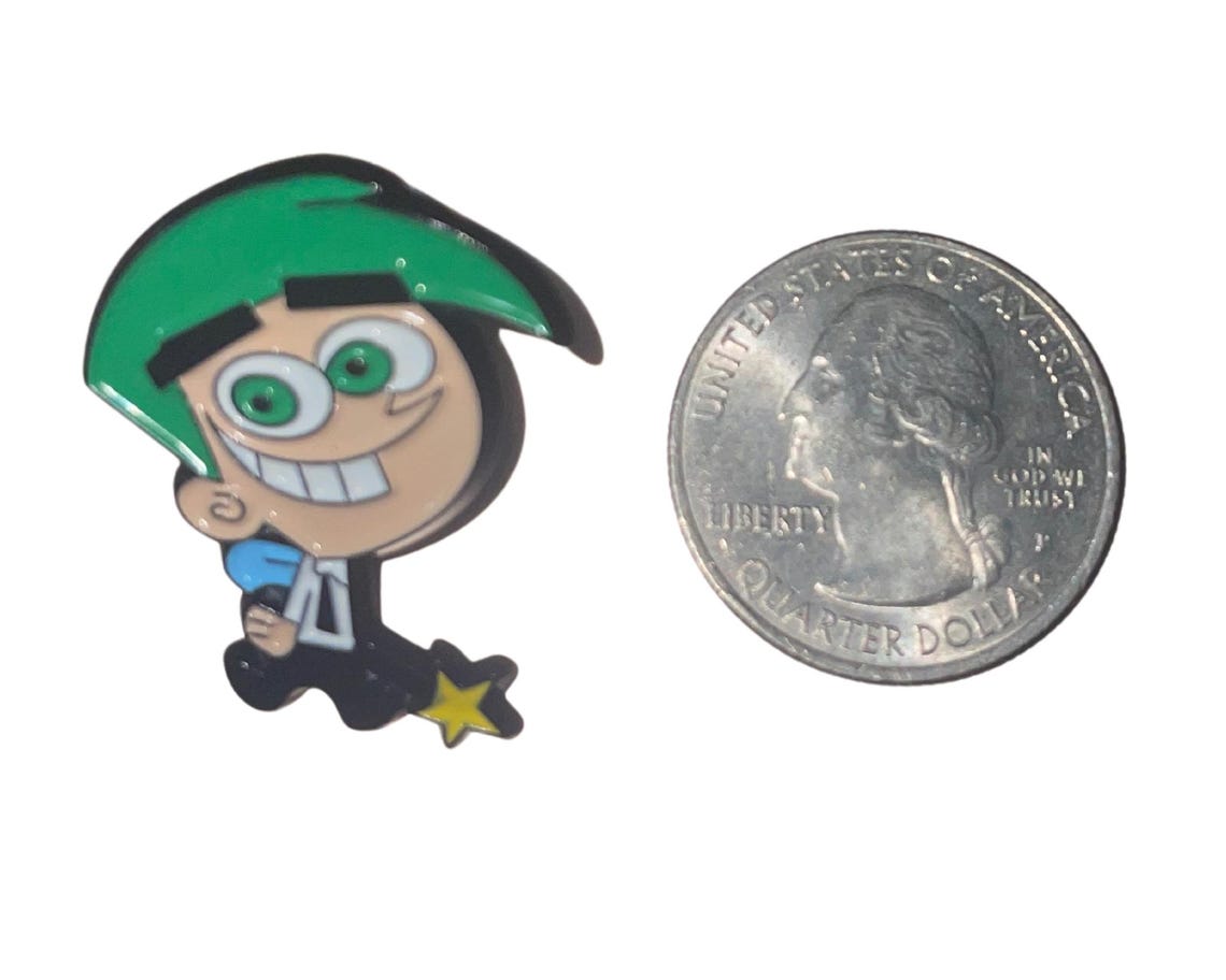 Cosmo Enamel Pin, Fairly Odd Parents Pin, 90s Nostalgia, Nickelodeon ...