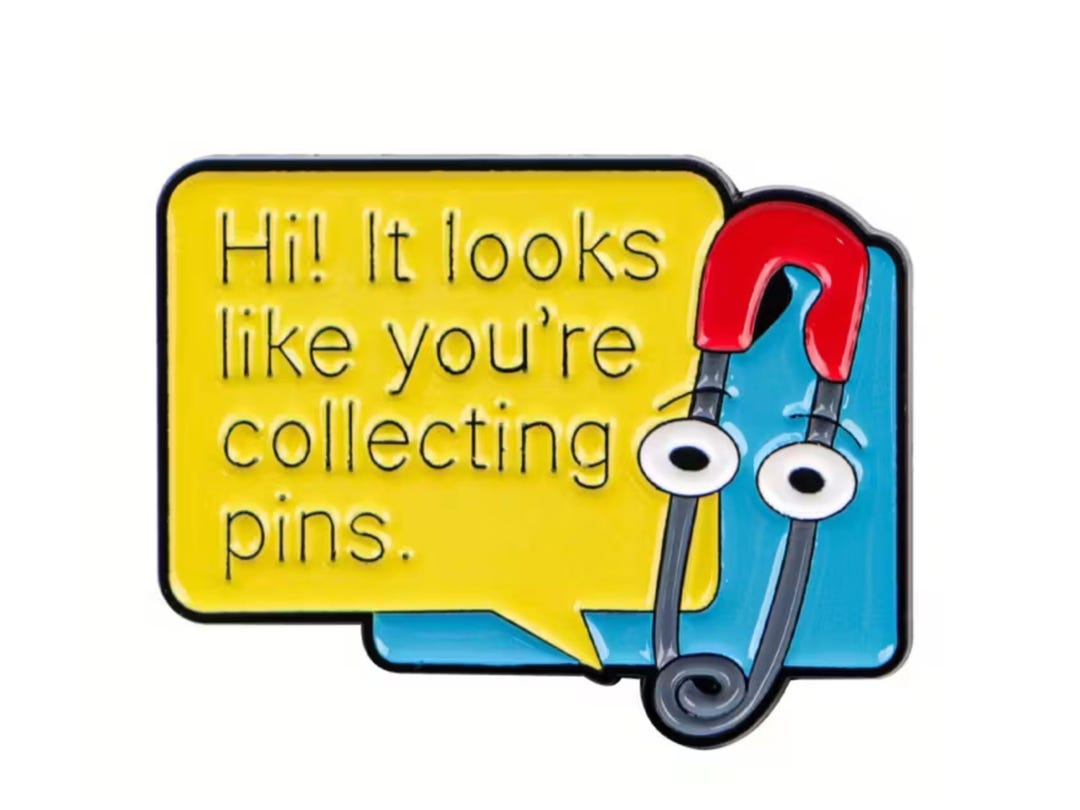 90s Paperclip Pin, 90s Merch, 90s Nostalgia, “looks Like You’re ...