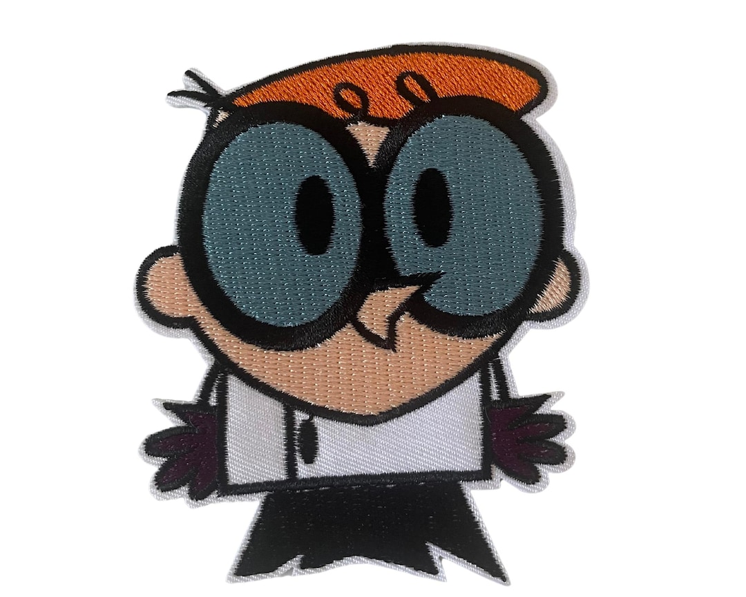 Dexter's Lab Embroidered Patch, 90s Embroidered Patch, Dexter's Lab ...