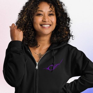Gale Inspired (purple Logo) - Unisex Zip up Hoodie - BG3 (multiple ...