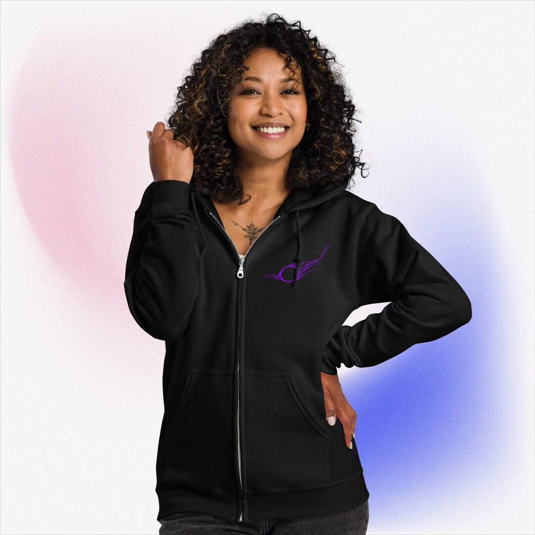 Gale Inspired (purple Logo) - Unisex Zip up Hoodie - BG3 (multiple ...