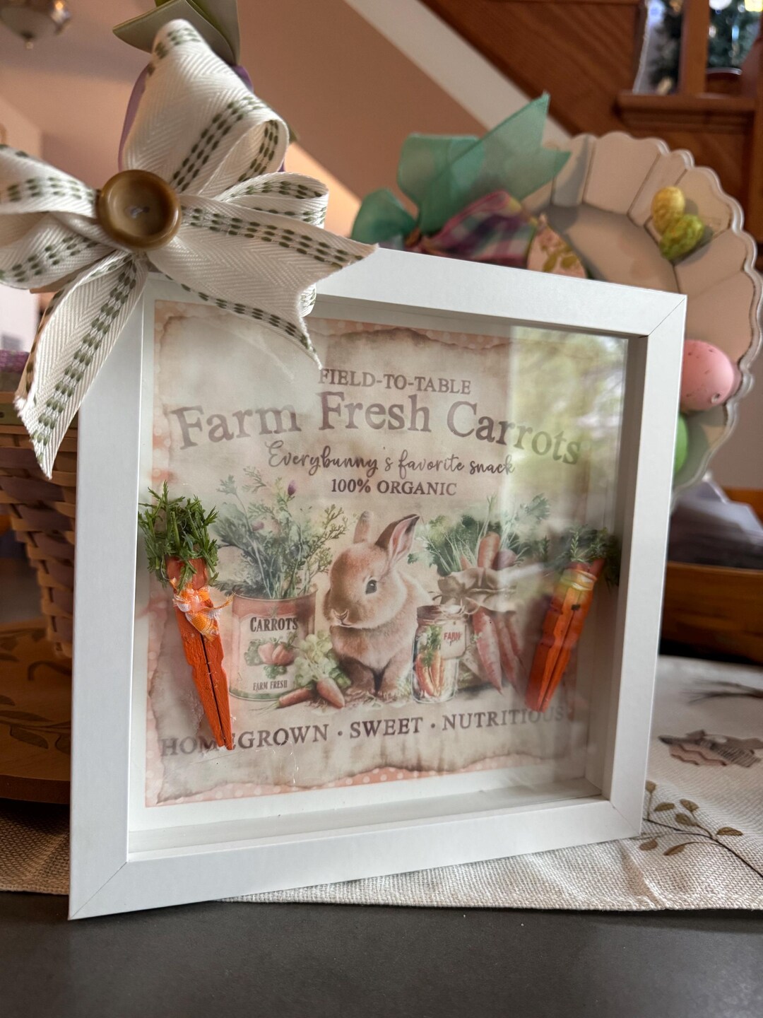Farm Fresh Carrot Shadow Box - Etsy