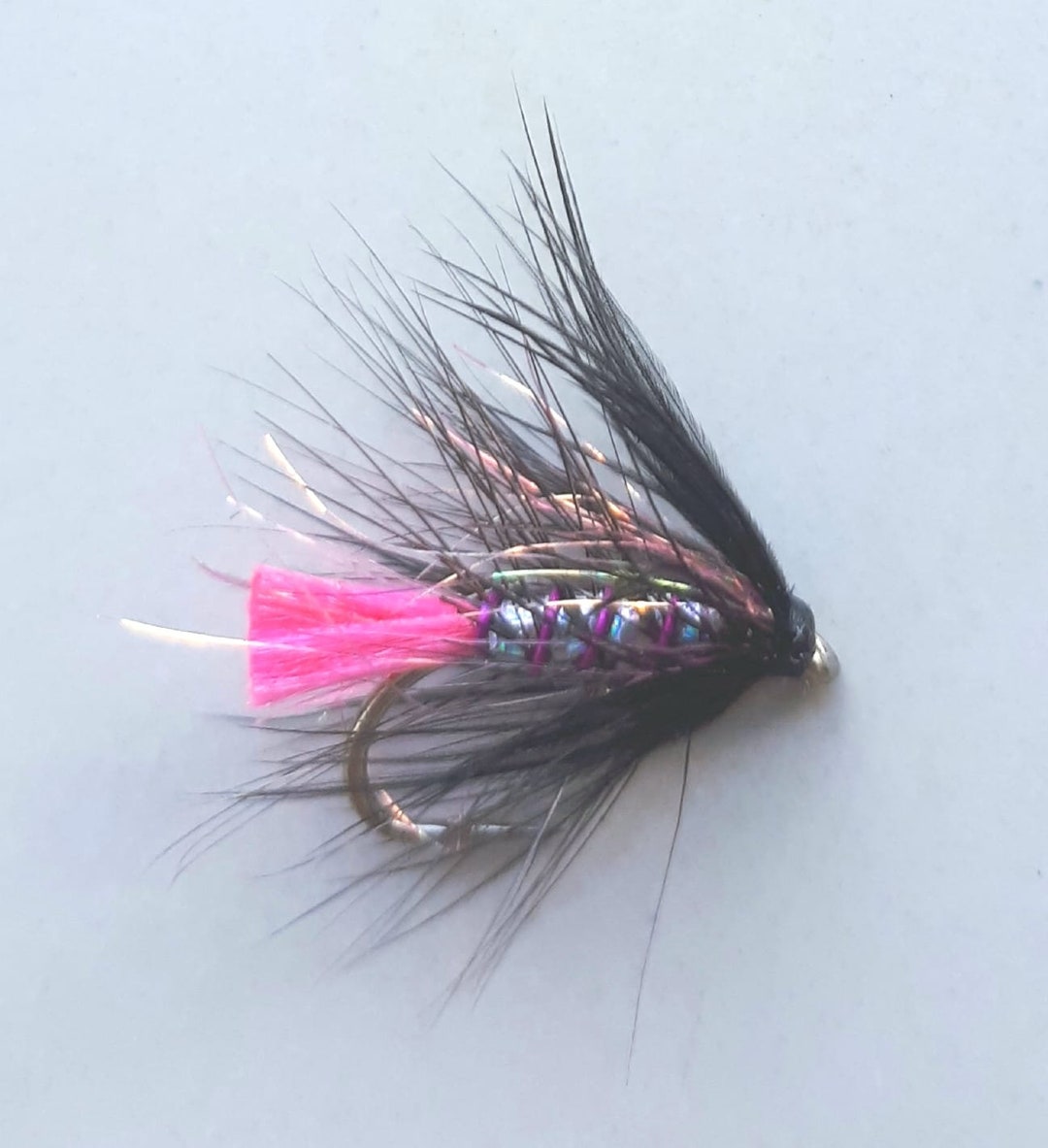 Hot Pink/pearl/black Wet Fly, Set of 3 - Etsy