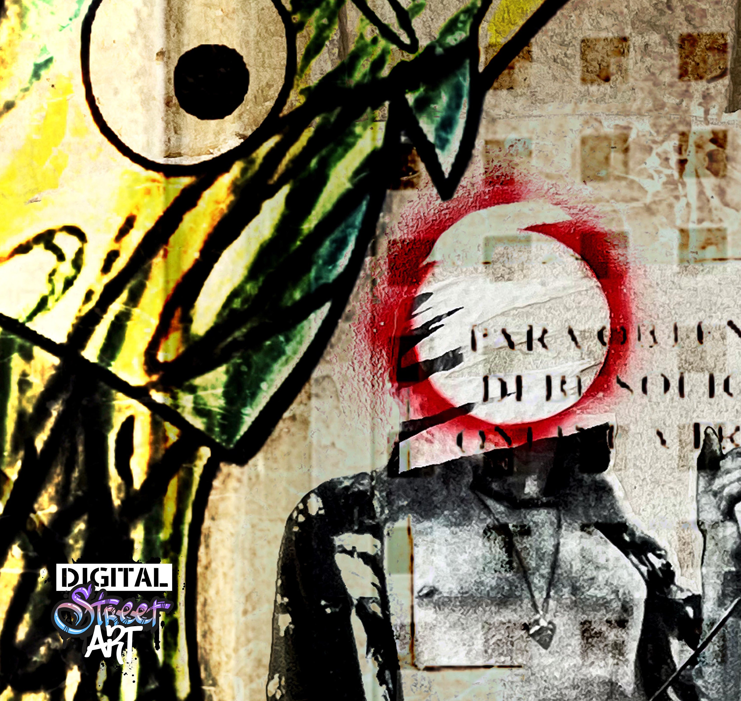 Monster Digital Street Art, Printable Wall Decor, Digital Download - Etsy