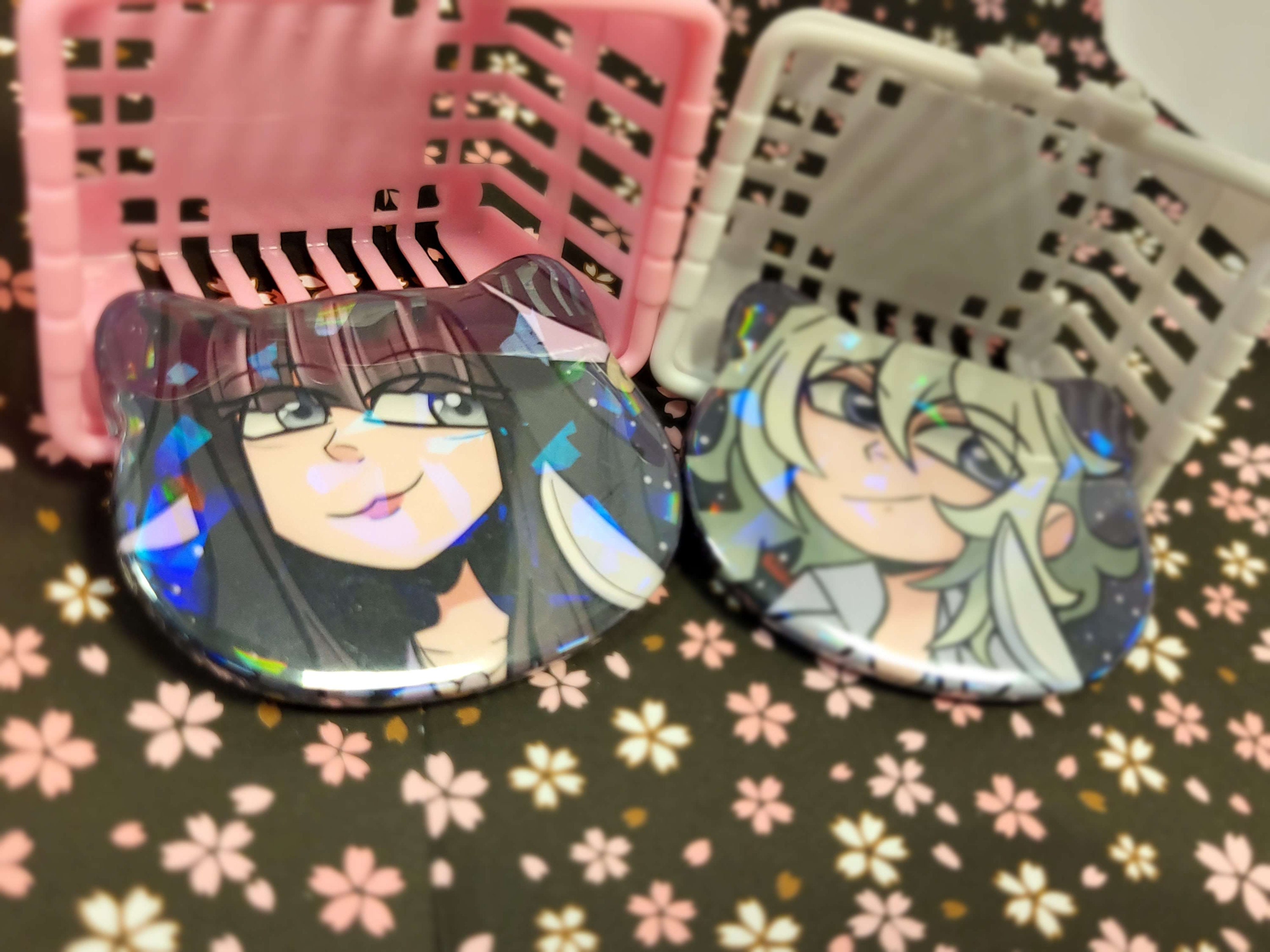 TWEWY Knife Cat Meme Cat Buttons - Etsy