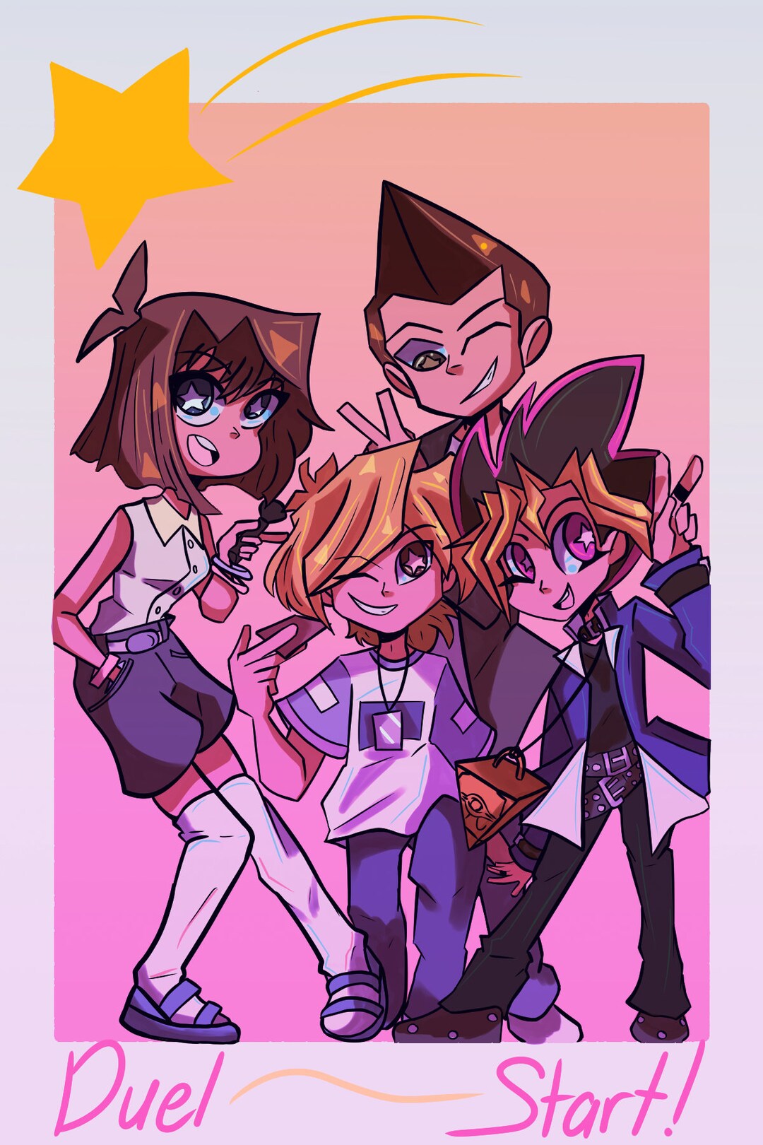 Yugi-tachi Print - Etsy