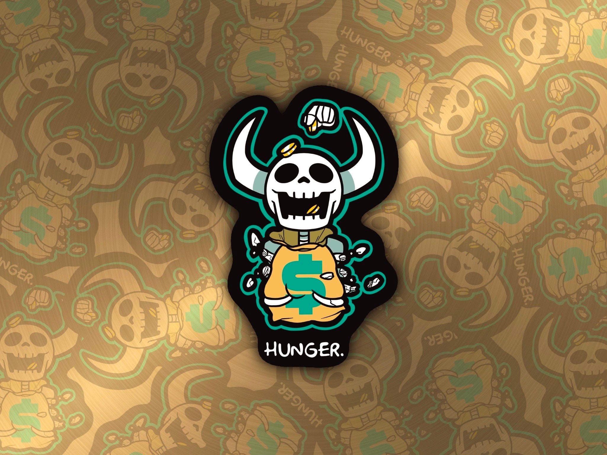 Money Hunger Sticker - Etsy