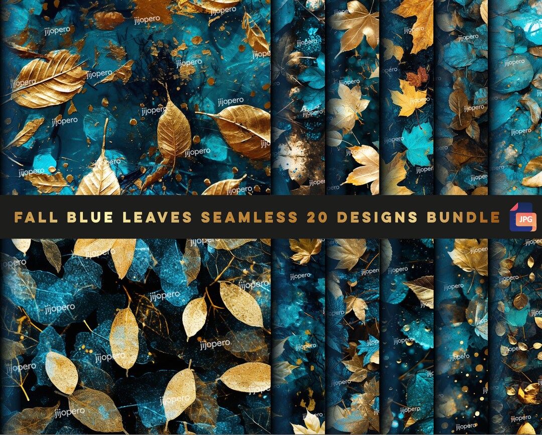 Autumn Leaves Seamless Pattern Fantasy Scrapbook Papers Fall Leaves ...