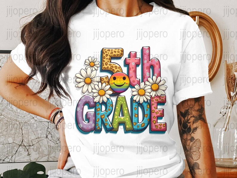 5th Grade Svg Png, Cute Fifth Grade Design, Digital Download, Back to ...