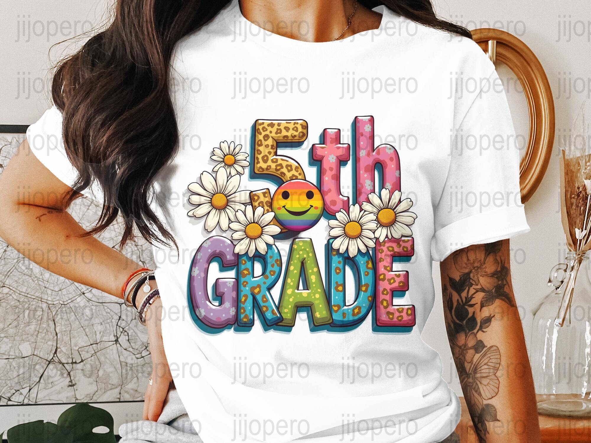 5th Grade Svg Png, Cute Fifth Grade Design, Digital Download, Back to ...