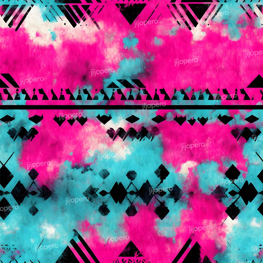 Aztec Digital Paper High Quality Jpeg Files Watercolor Aztec Pattern ...