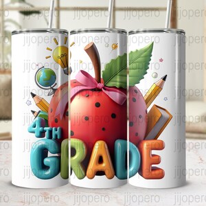 4th Grade Digital Download, PNG Back to School Art, Cute 4th Grade Print, Teacher Classroom ...