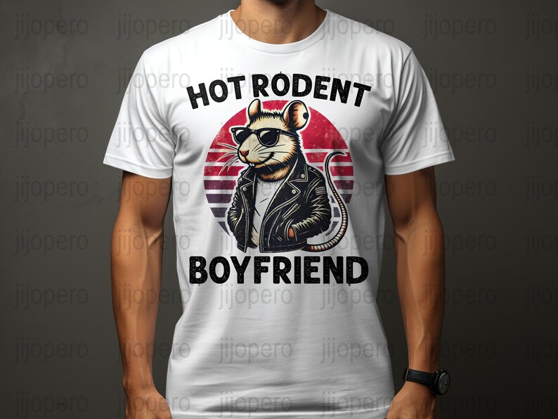 Hot Rodent Boyfriend PNG, Cool Rat Biker Graphic, Digital Art Download ...