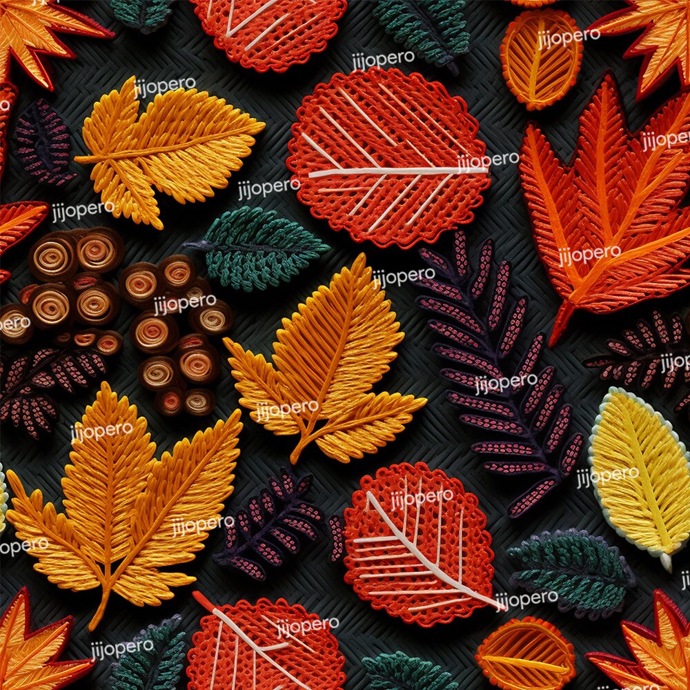 Fall Seamless File Fabric Design Fall Patterns Repeat Pattern Digital ...