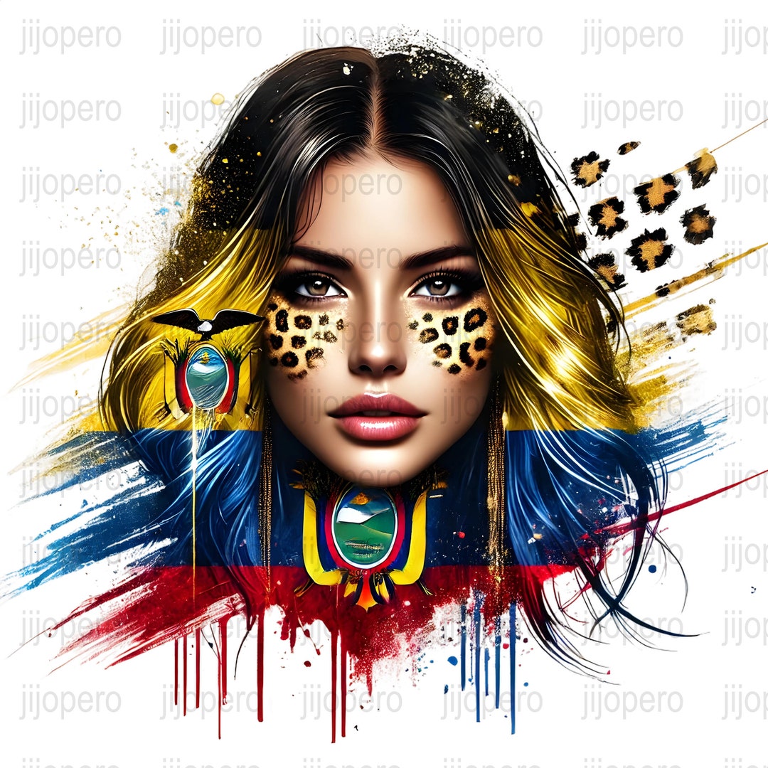 Latin Latina Digital Art PNG, Latin Ecuadorian Digital Download, Latina ...