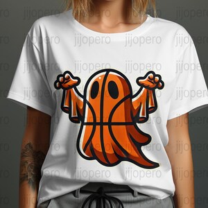 Halloween Png, Ghost Basketball Design, Halloween Ghost Digital, Spooky ...