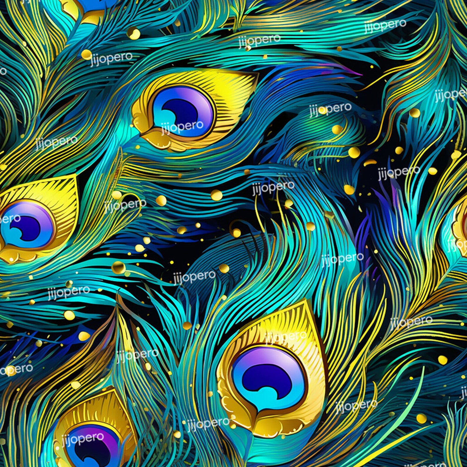 Peacock Digital Paper Peacock Pattern Peacock Background Peacock Prints Scrapbook Paper Boho