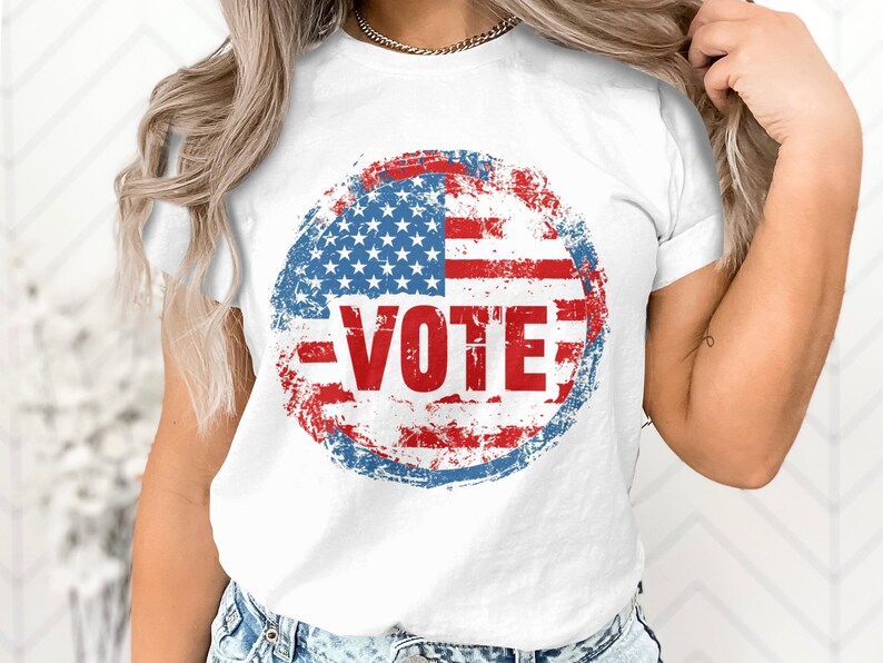 2024 Elections Patriotic Digital Art, American Flag Vote Poster, USA ...