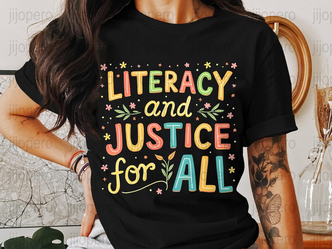 Digital Download Printable Wall Art Literacy and Justice for All ...