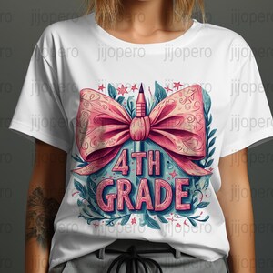 School PNG 4th Grade Digital Art, Colorful Printable 4th Grade Design ...