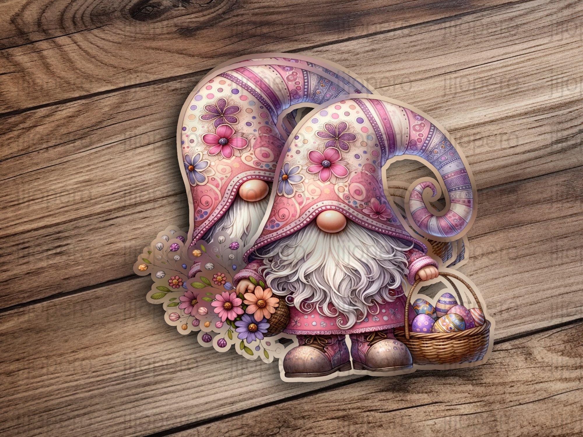 PNG Spring Gnome Digital Download, Easter Clipart, Garden Gnome With ...