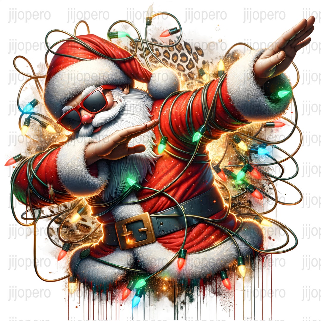 Santa Dab Dance PNG, Christmas Clipart, Festive Santa Art, Xmas Digital ...