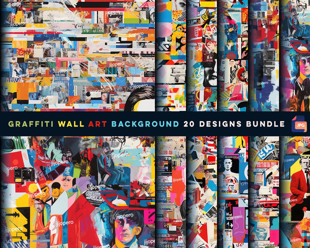 Graffiti Background Digital Download Printable Paper Airbrush ...