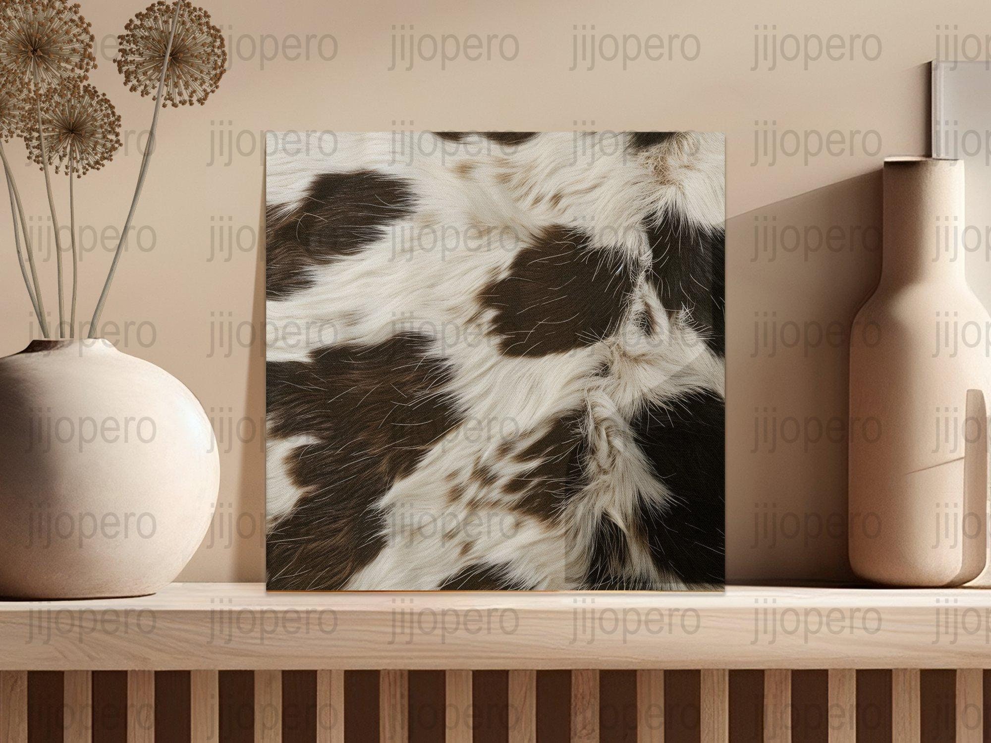 Cowhide Texture Digital Print, Rustic Farmhouse Decor Photo, Printable ...