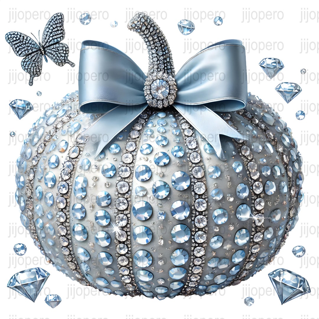 Halloween Pumpkin PNG Bling Pumpkin Clipart Blue Pumpkin Rhinestone ...