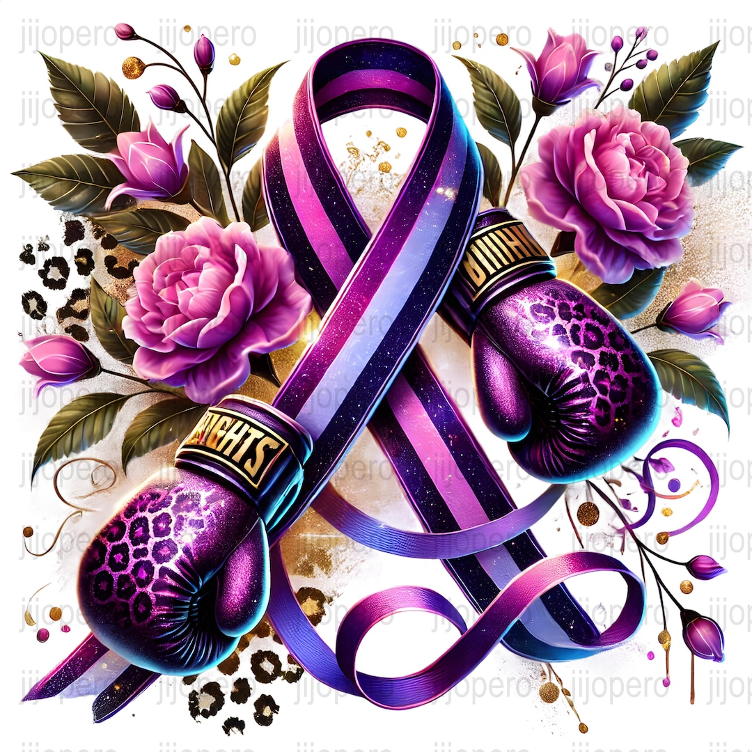 Boxing Gloves With Ribbon Digital Art, Floral Background PNG, Domestic ...