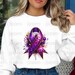Lupus Awareness Png, Purple Ribbon Digital Art, Instant Download, Lupus ...
