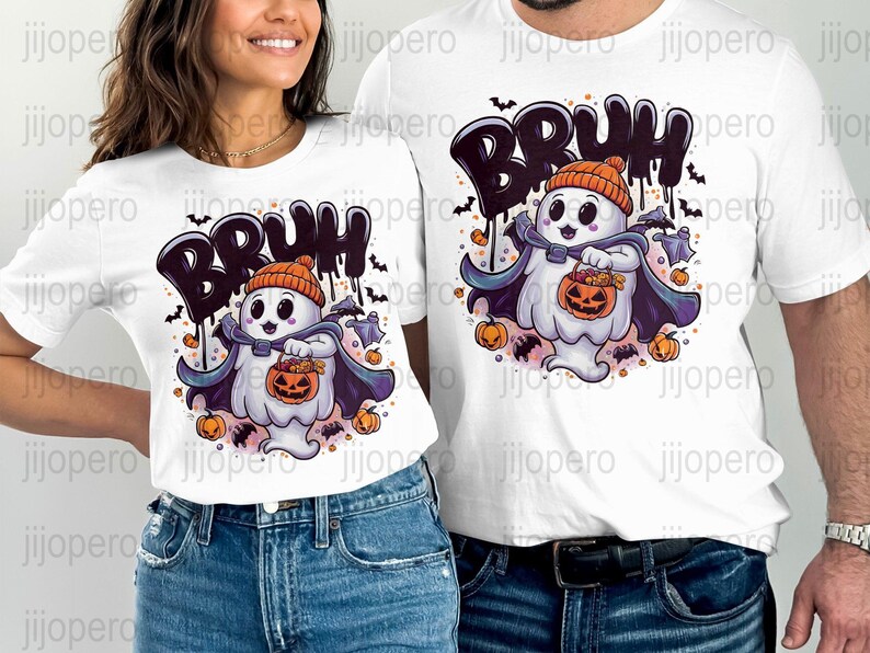 Halloween PNG, Bruh Cute Ghost With Candy, Digital Download, Spooky ...