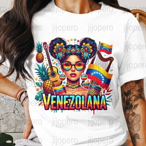 Venezuela Venezolana Free PNG, Vibrant Digital Art of Venezuelan ...