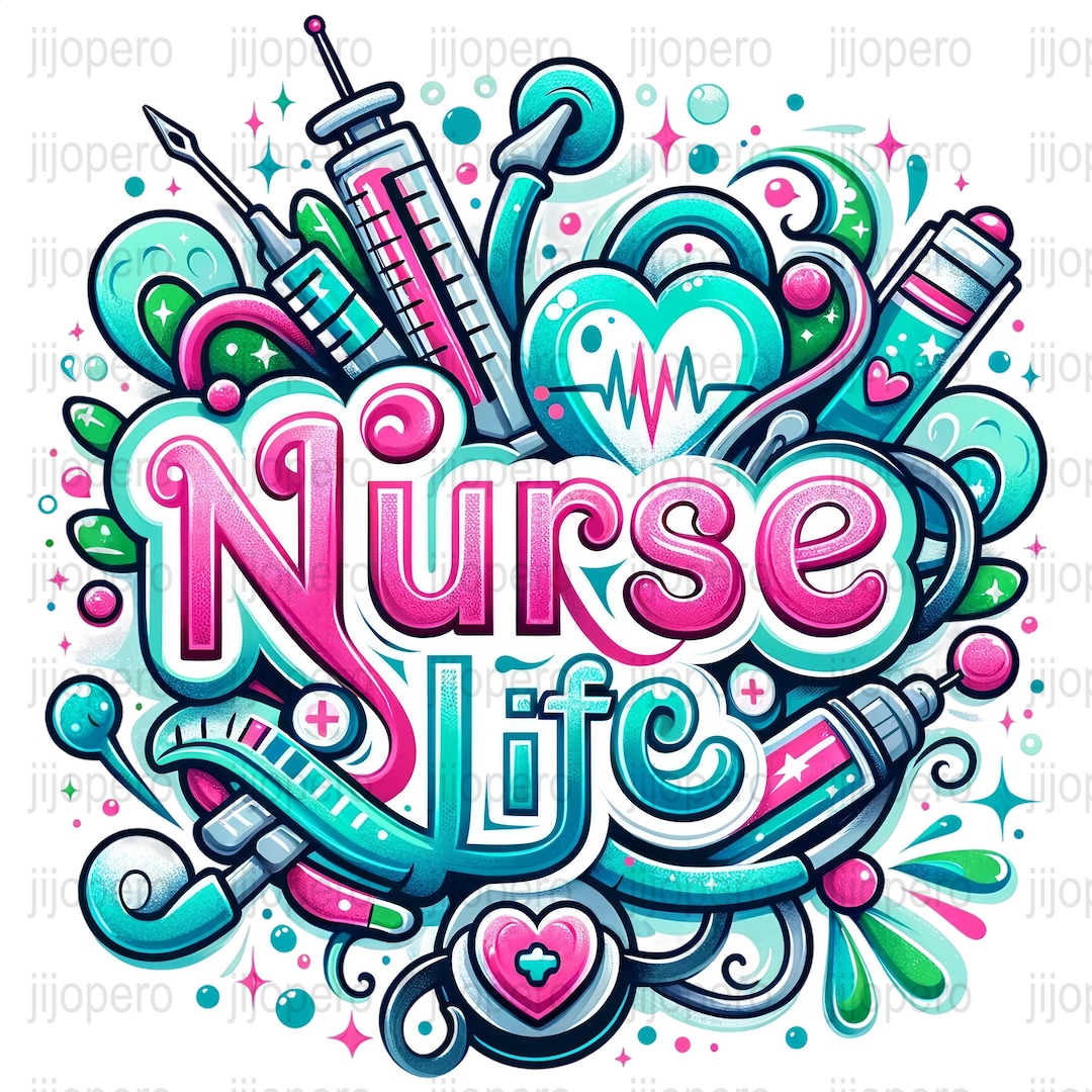 Nurse Life PNG Digital Download, Healthcare Worker Clipart, Medical ...