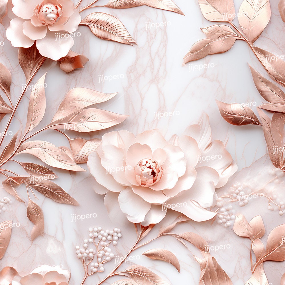 Rose Gold Metallic Backgrounds for Photoshop Digital Paper Scrapbook ...