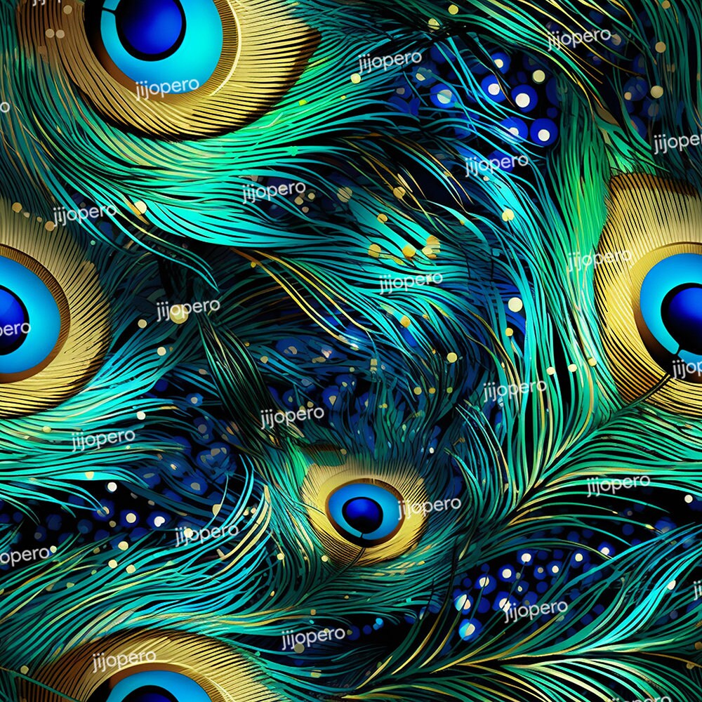 Peacock Digital Paper Peacock Pattern Peacock Background Peacock Prints ...