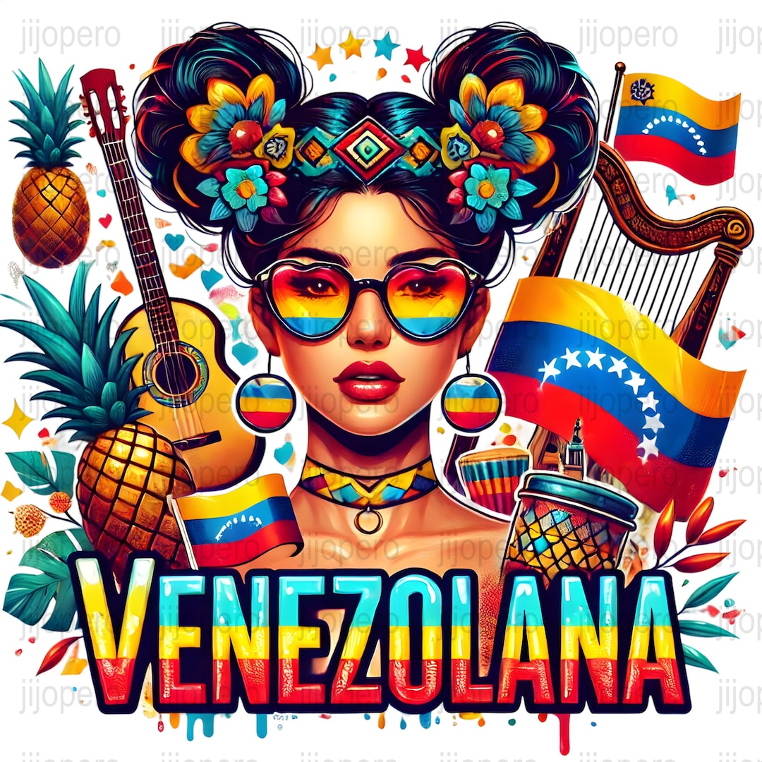 Venezuela Venezolana Free PNG, Vibrant Digital Art of Venezuelan ...