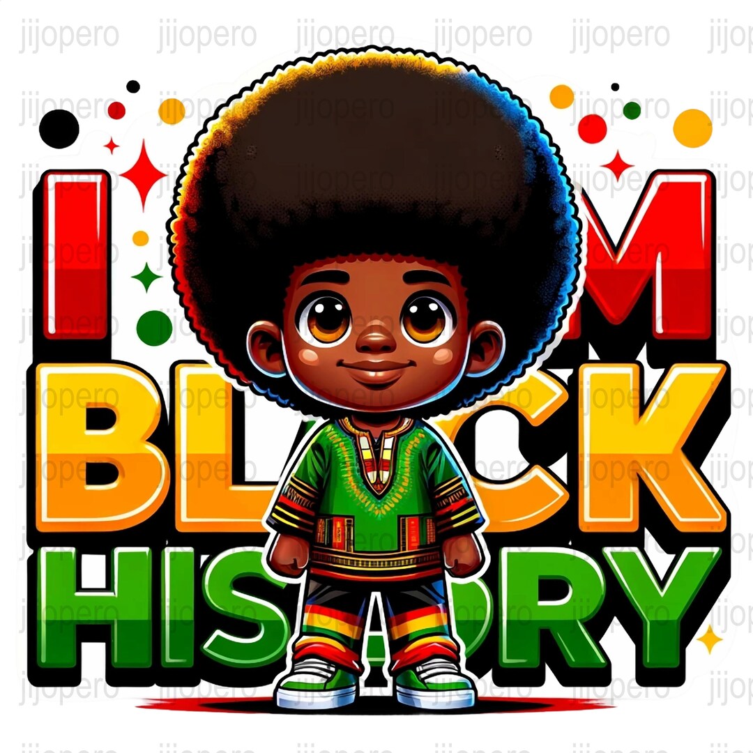 Digital PNG Black History Month Celebration, African American Pride ...