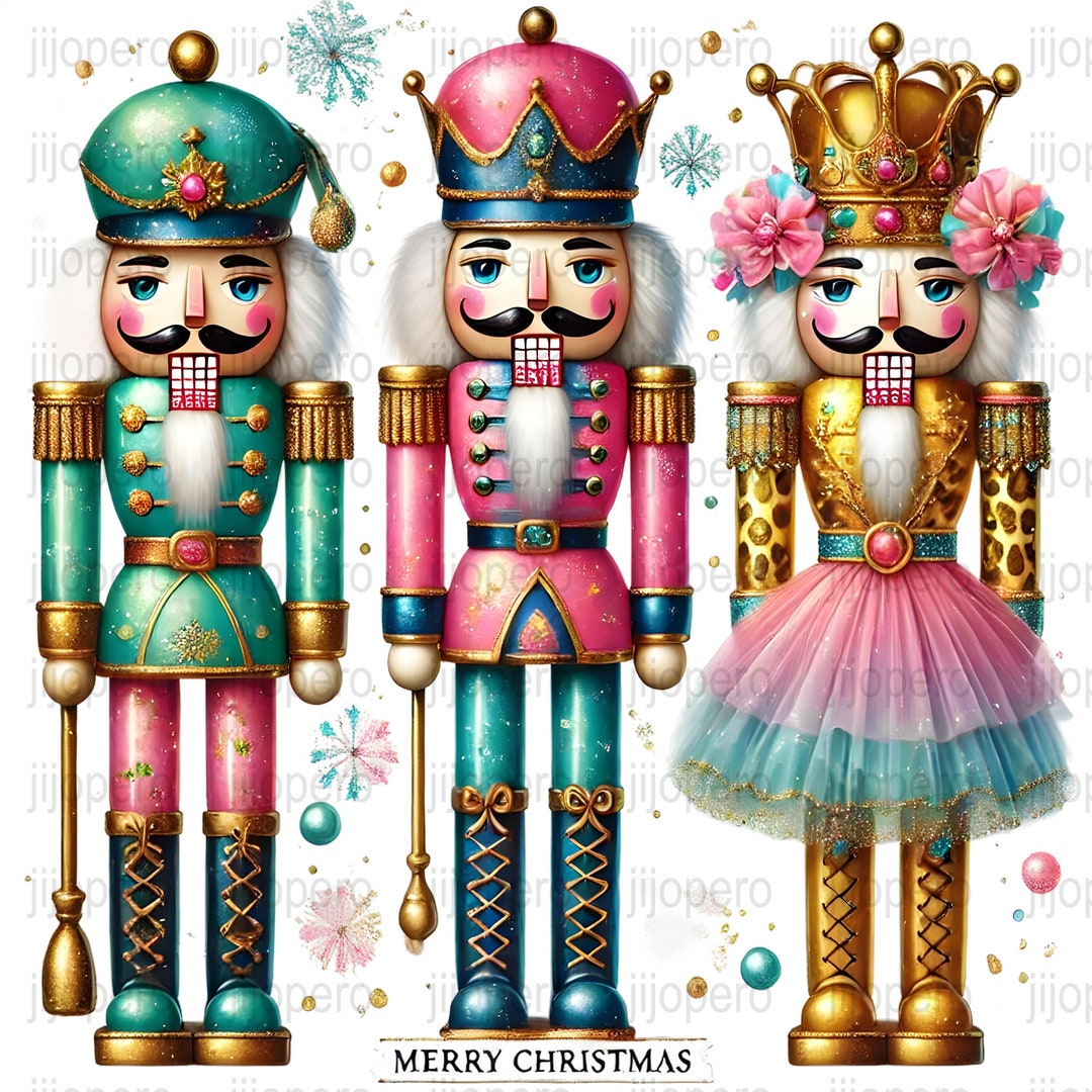 Christmas PNG, Nutcracker Clipart, Holiday Digital Art, Christmas Wall ...
