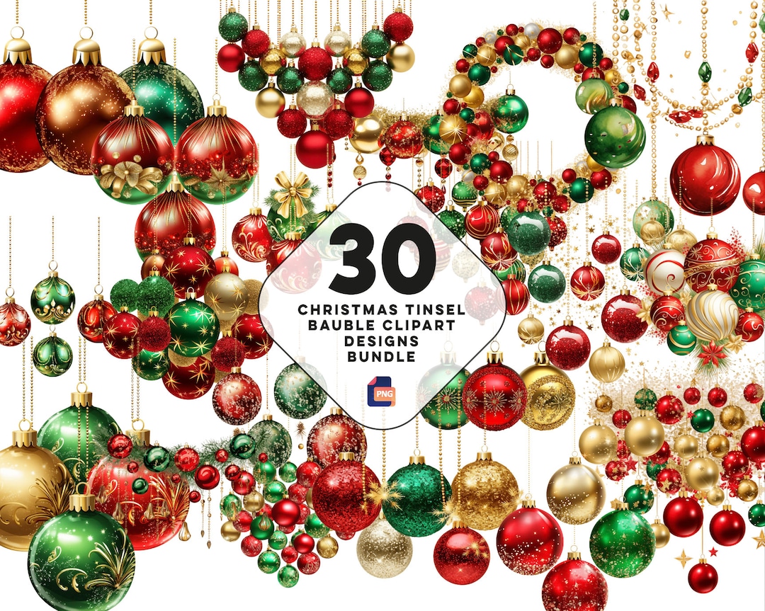 Christmas Ornament Clipart Xmas Clipart Commercial Use Adorable Xmas ...