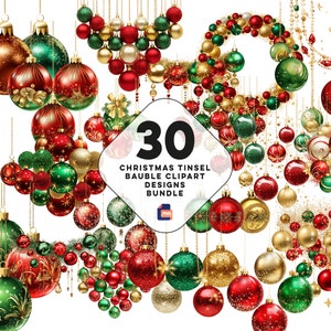 Christmas Ornament Clipart Xmas Clipart Commercial Use Adorable Xmas ...