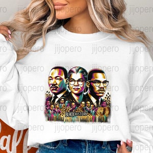 Black History Month Digital PNG, Iconic Leaders Art, Activist Printable ...