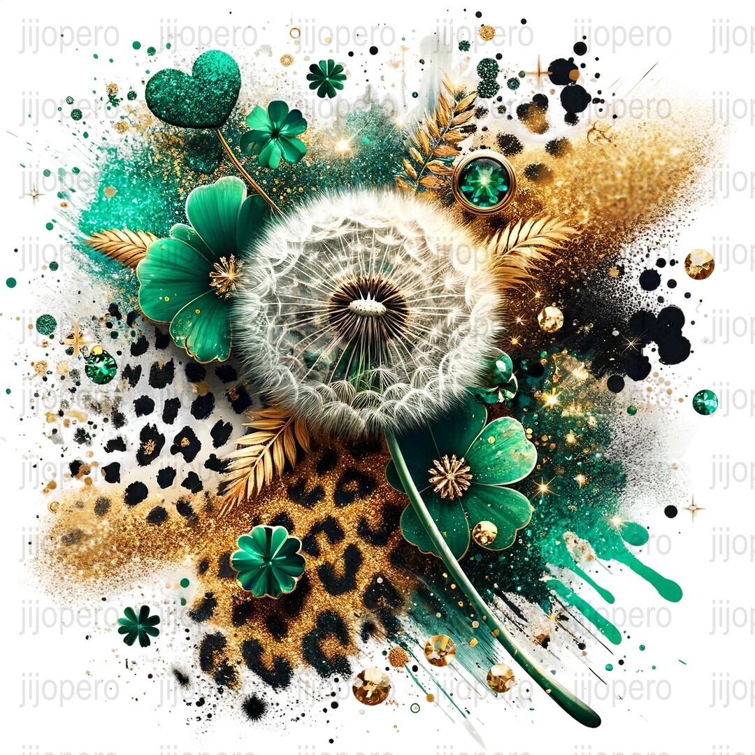 St. Patrick's Day PNG, Digital Download, Irish Clipart, Dandelion ...