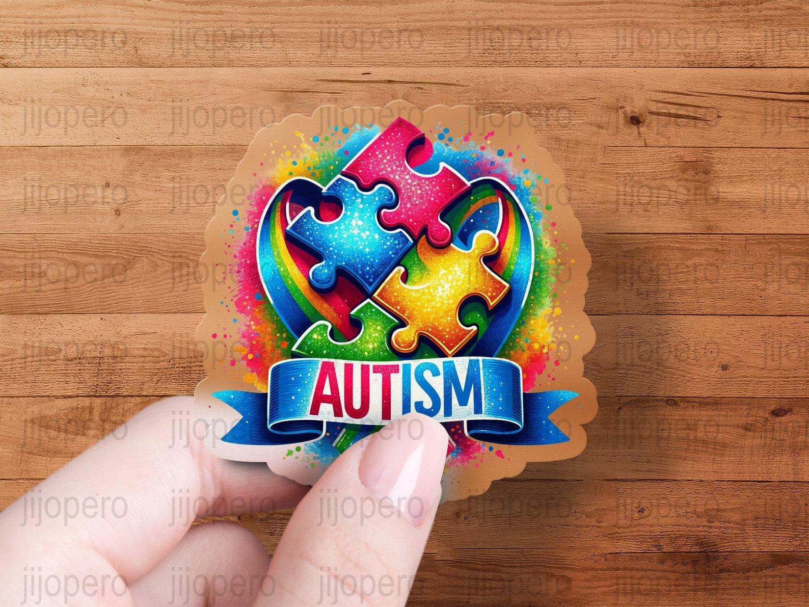 Autism Puzzle Pieces PNG, Colorful Awareness Clipart, Digital Download ...