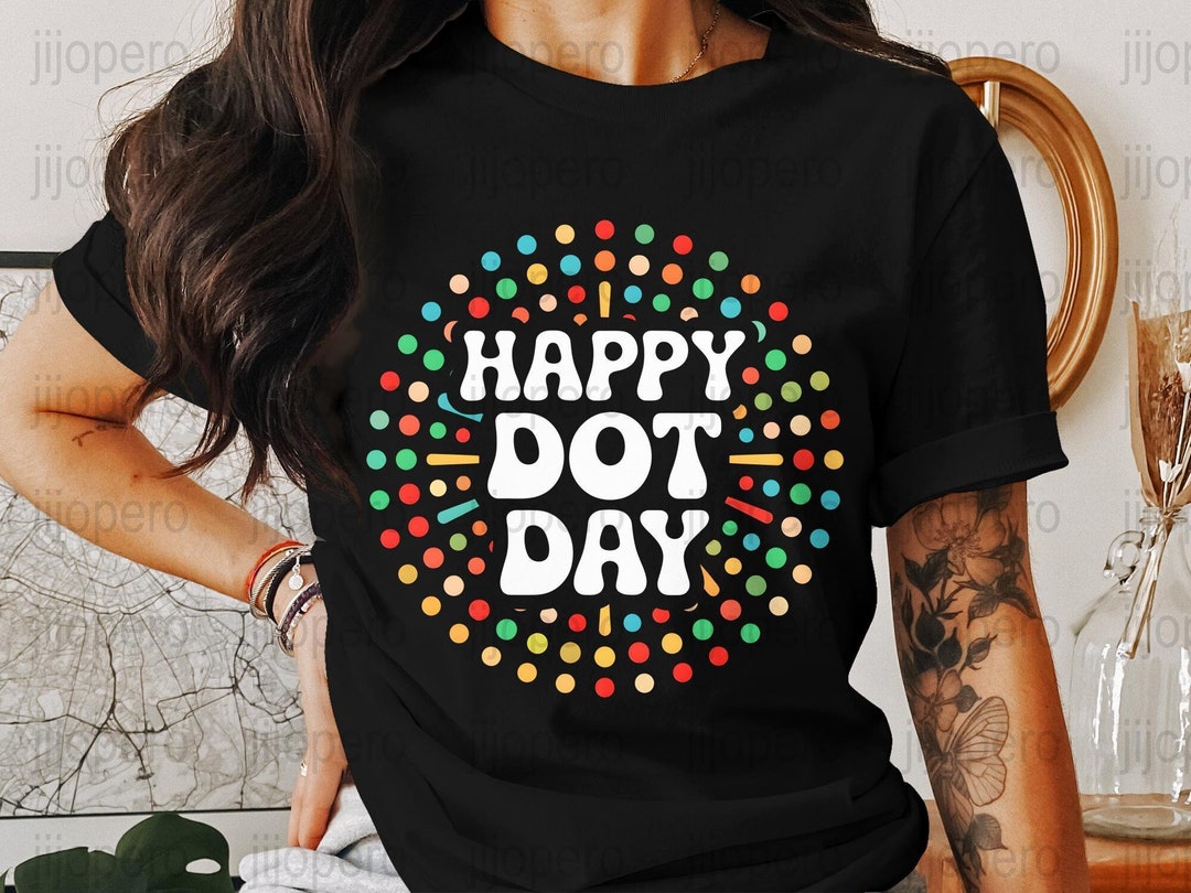 Dot Day PNG, Happy Dot Day PNG, Digital Download for Dot Day, Colorful ...