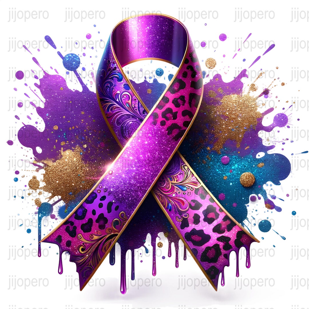 Lupus Awareness Png, Purple Ribbon Digital Art, Galaxy Splash Design ...