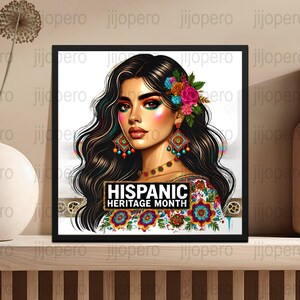Hispanic Heritage Month PNG, Digital Art Print, Printable Wall Art ...